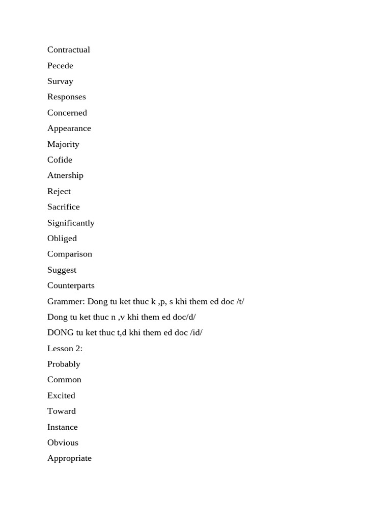 Grammer and New Word | PDF
