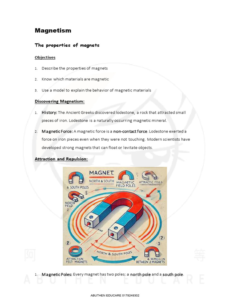 Understanding Magnetism and Its Applications | PDF | Magnet | Magnetism