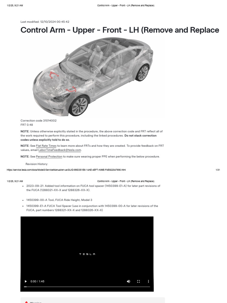 Tesla Model 3 Upper Control Arm Guide | PDF | Automotive Industry ...