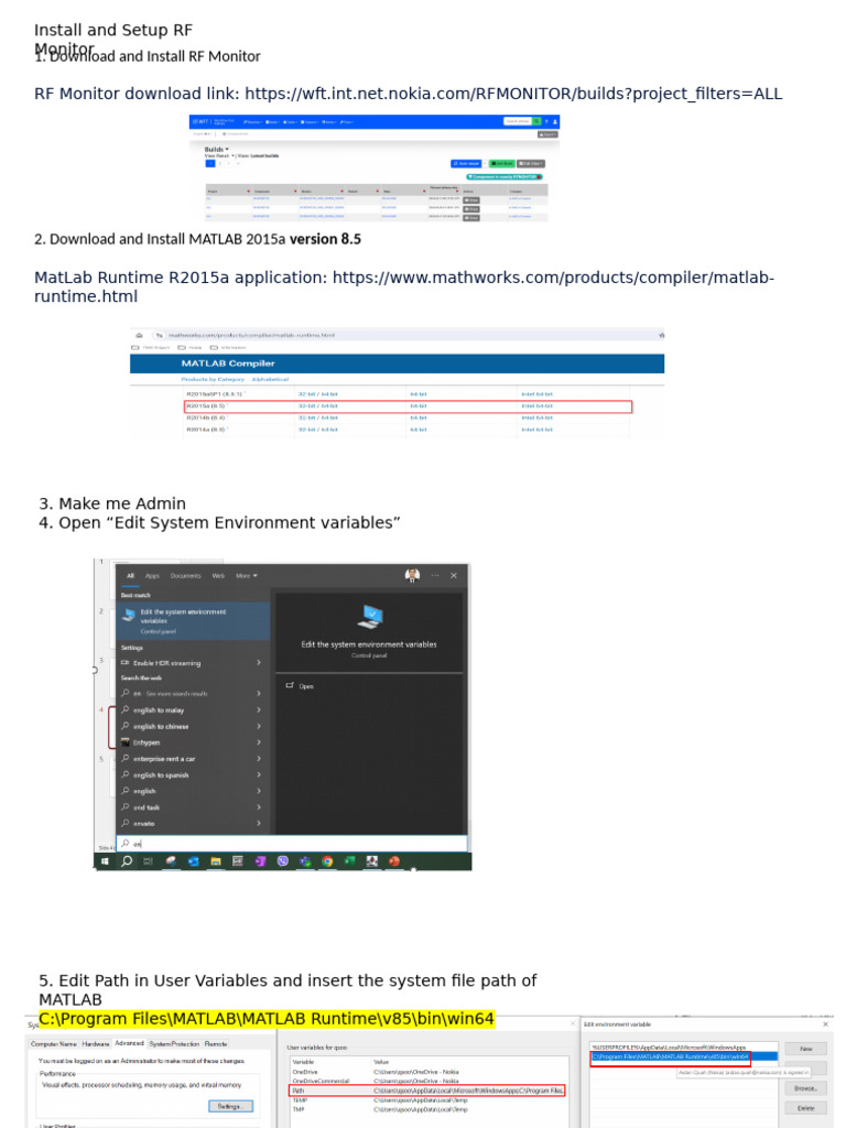 Guideline_Install and Setup RF Monitor_062e0250 Ba6a 48ac 85db 58e1b29f6c49 | PDF