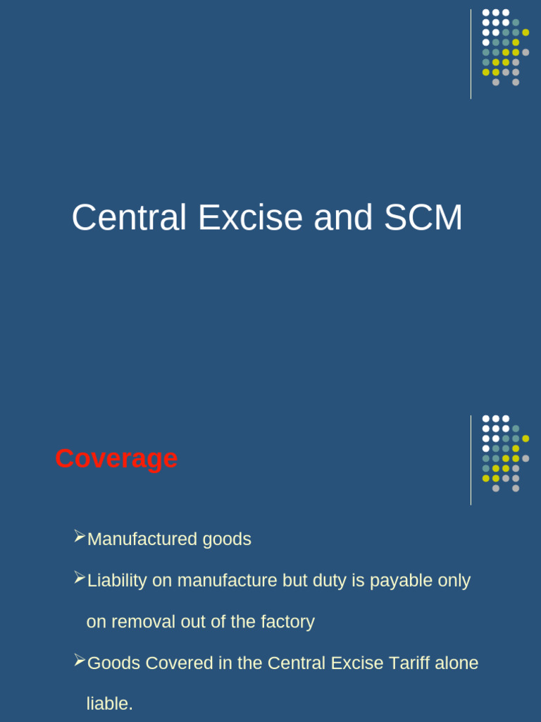 Central Excise and Service Tax Overview | PDF | Taxes | Tax Refund