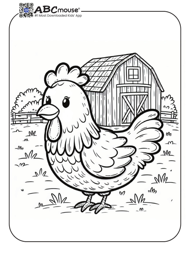 ABCmouse-Coloring-Page-Chicken-11 | PDF