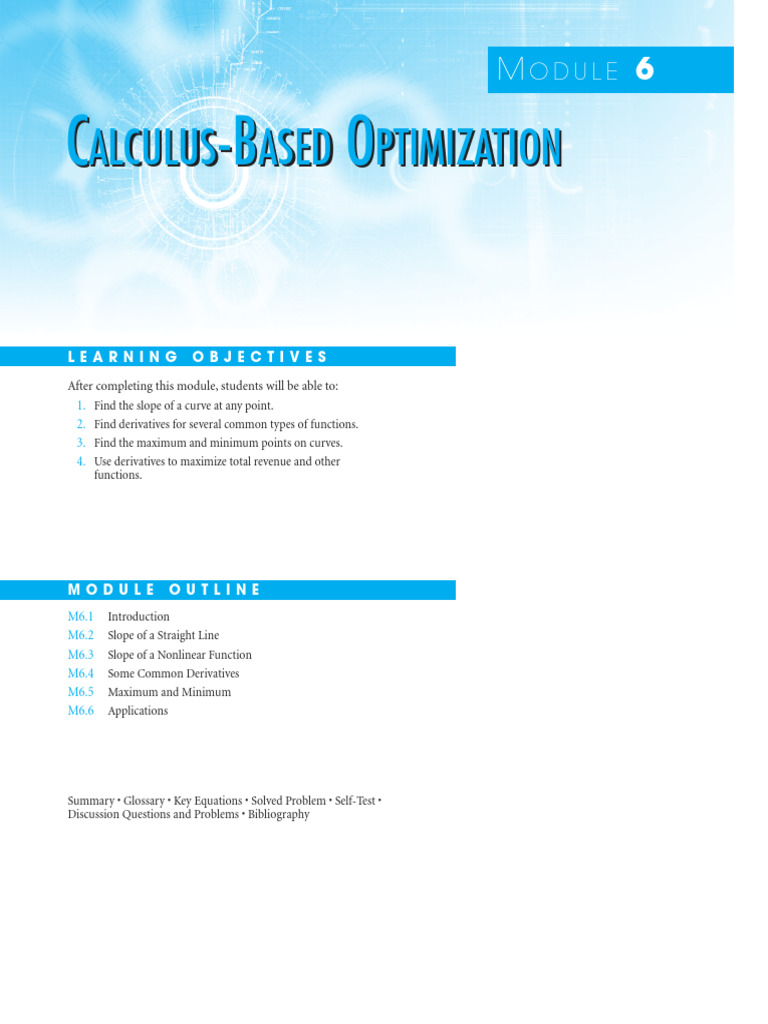 mod06 | PDF | Demand | Tangent