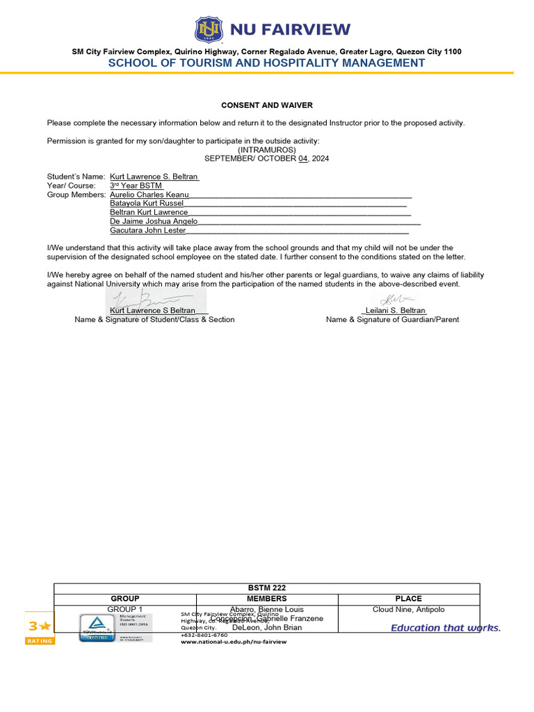 BELTRAN_TWP WAIVER TM222 | PDF