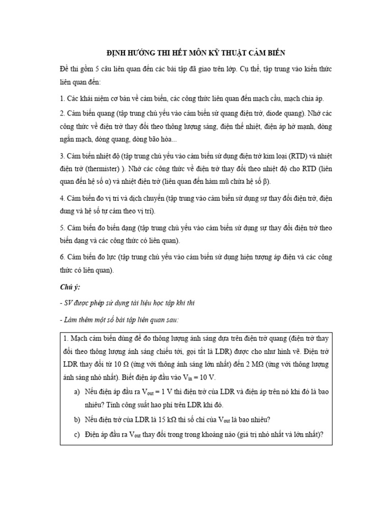 Định Hướng Thi Môn KTCB | PDF