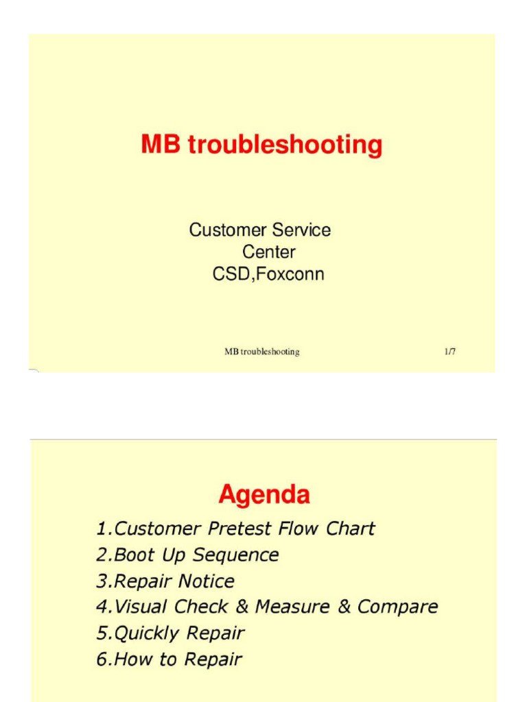 .FOXCONN MB Troubleshooting | PDF