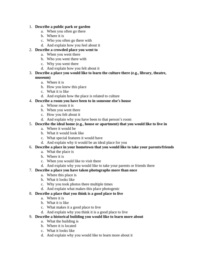 Places - Part 2 | PDF