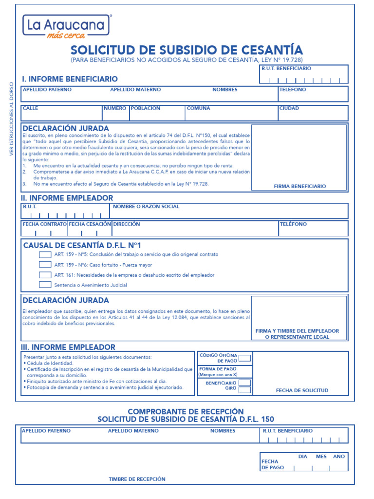 formulario-subsidio-de-cesantia | PDF