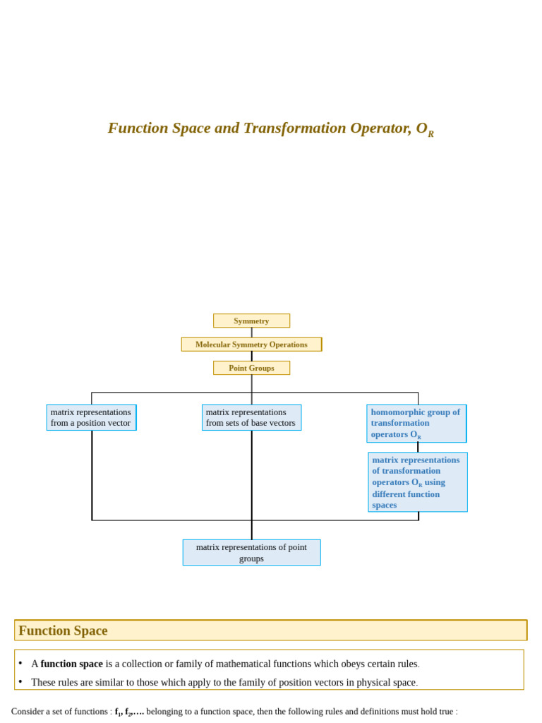 Group Theory Function Space | PDF | Operator (Mathematics) | Matrix (Mathematics)