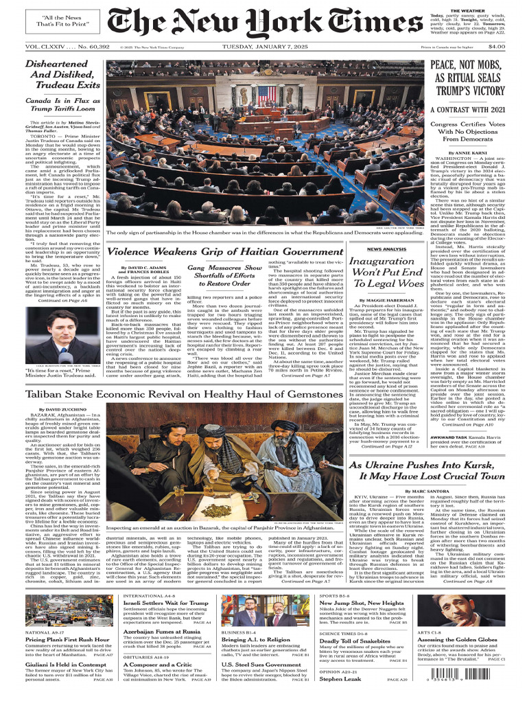 The New York Times - 7 January 2025 | PDF