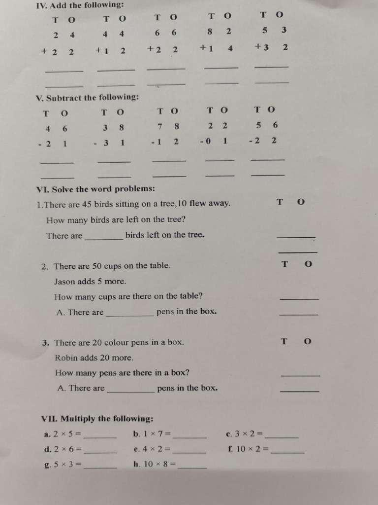 Maths Wrksheet 2 | PDF