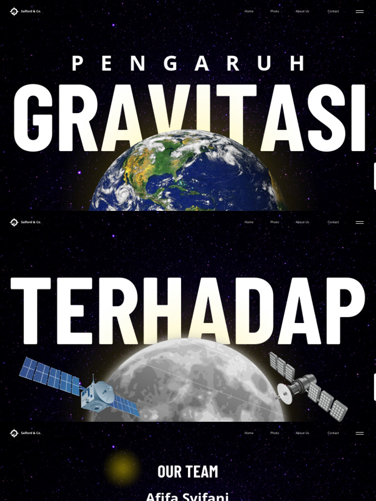 Pengaruh Gravitasi Bumi Terhadap Satelit Orbit | PDF