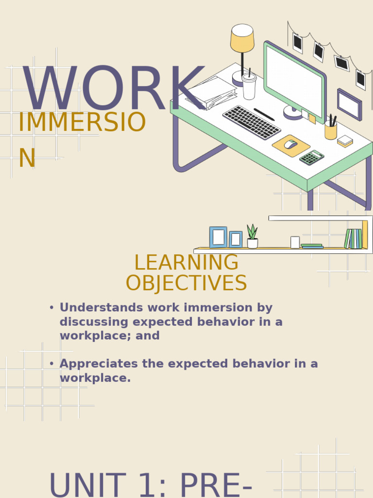 1 Pre Work Immersion | PDF | Employment | Social Psychology