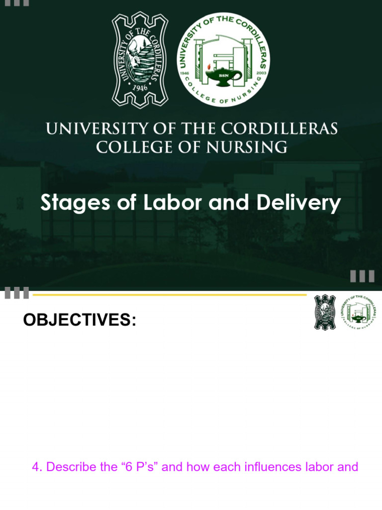 Stages of Labor and Delivery | PDF | Childbirth | Medical Specialties