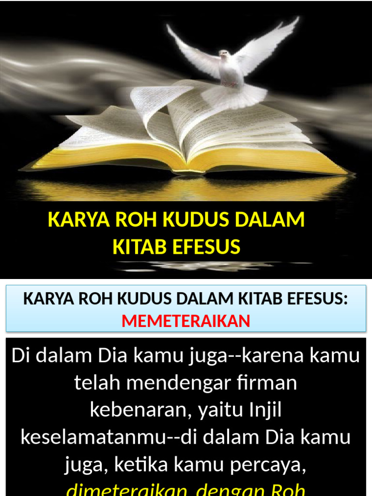 Karya Roh Kudus Dalam Kitab Efesus | PDF