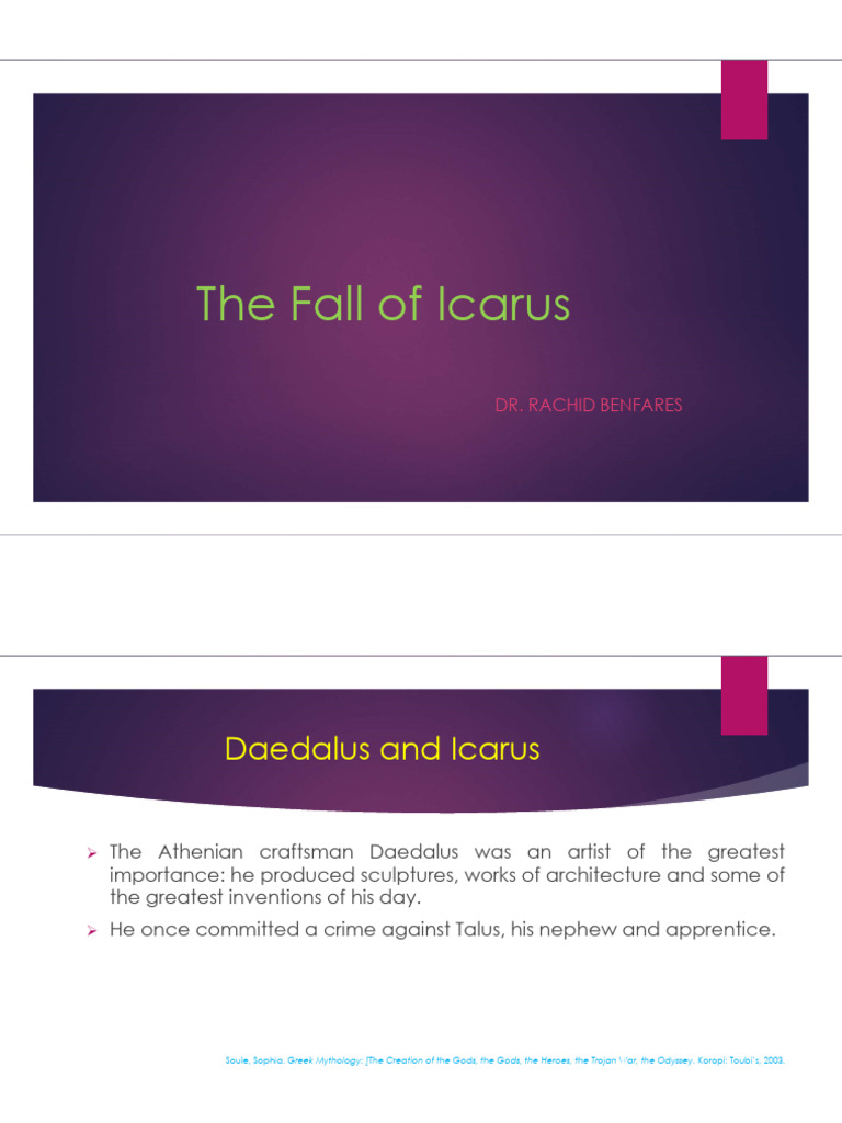 Daedalus and Icarus: A Myth Retold | PDF | Mythology