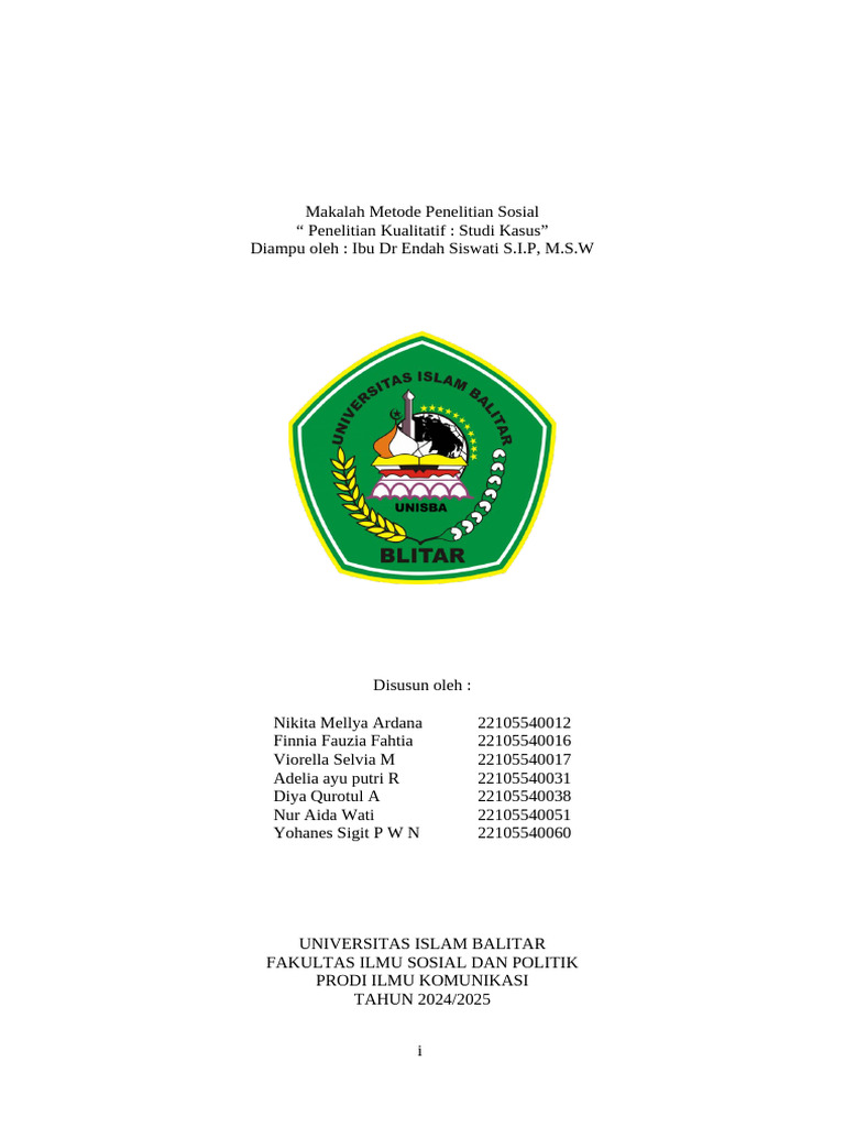 Penelitian Kualitatif: Studi Kasus Mendalam | PDF