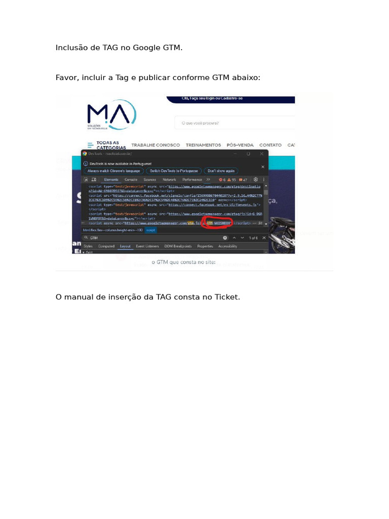 Inclusao de TAG No GTM Google | PDF
