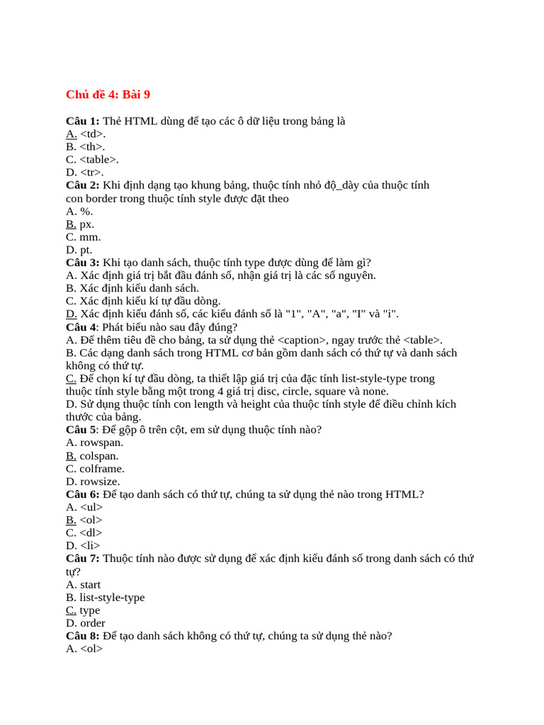 Bản Sao ĐỀ CƯƠNG ÔN TẬP CK1-2024 | PDF