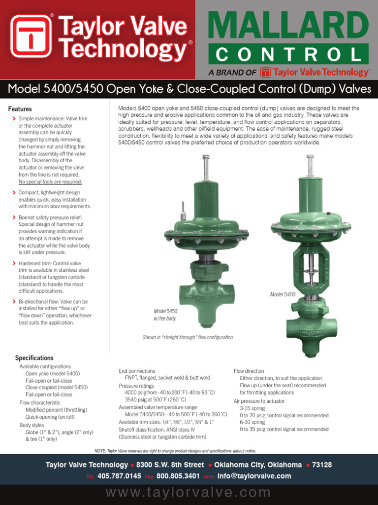 5400-50-ControlChoke | PDF | Valve | Mechanical Engineering