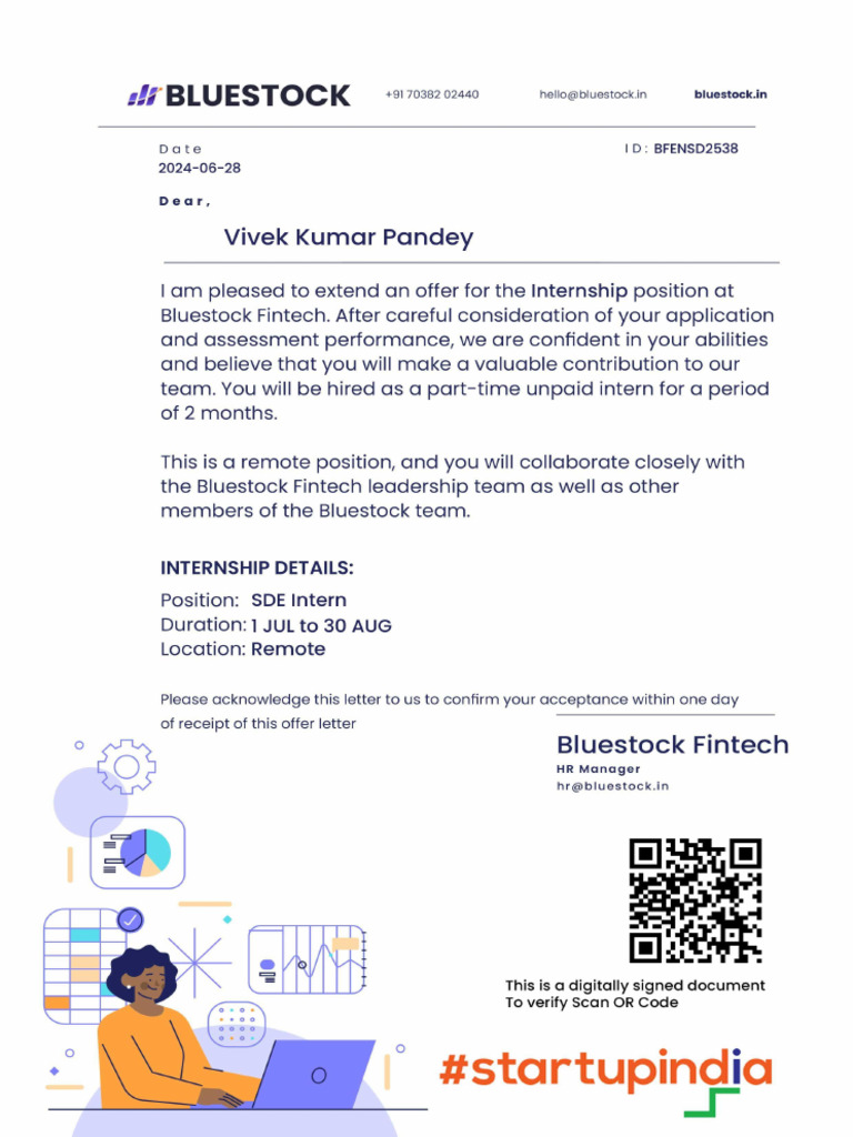 Bluestock Offerletter | PDF