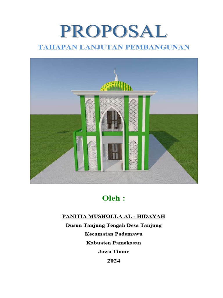 proposal-mushola-al hidayah 2024 | PDF