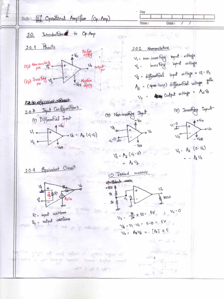 2.0 Intro To OpAmp + 2.1 Open-Loop Configuration | PDF