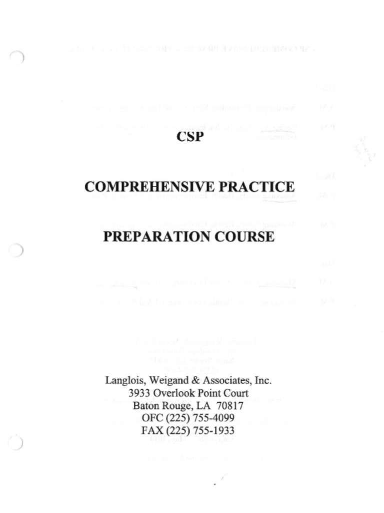 CSP 1 | PDF