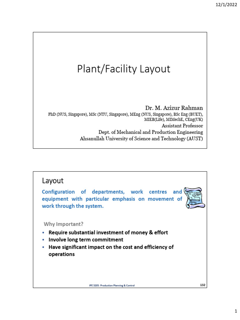 Facility Layout | PDF | Engineering