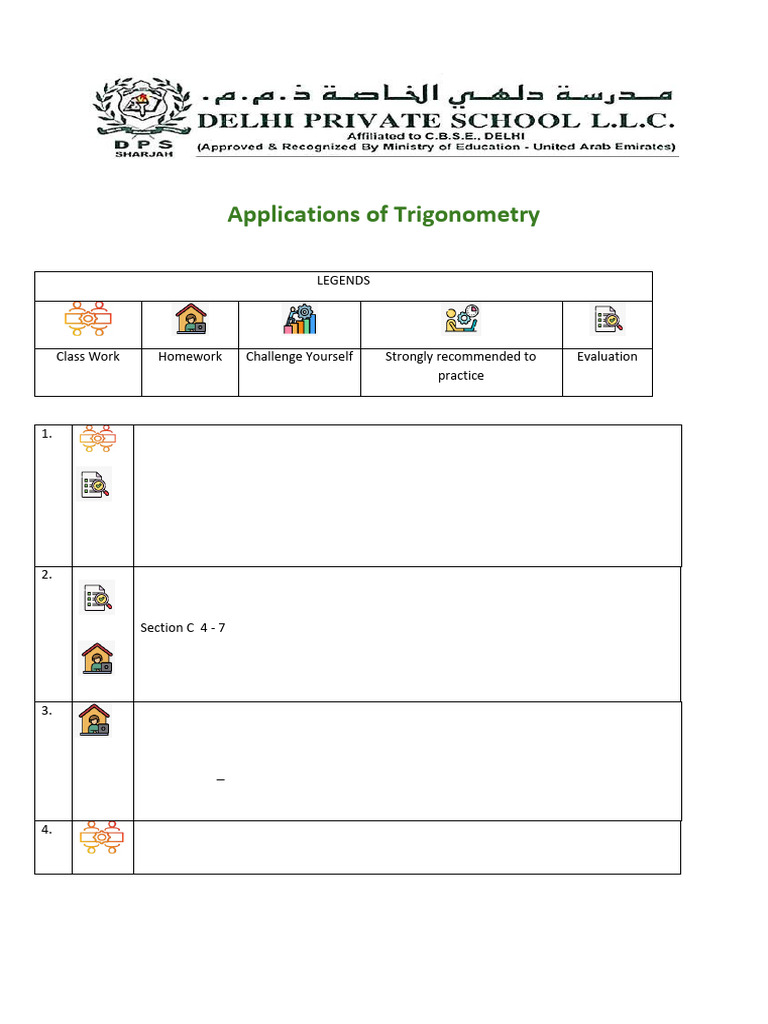 Trigonometry Applications Guide | PDF | Angle | Shadow