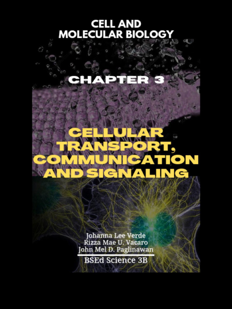 Cellular Transport and Signaling Explained | PDF | Cell Signaling ...