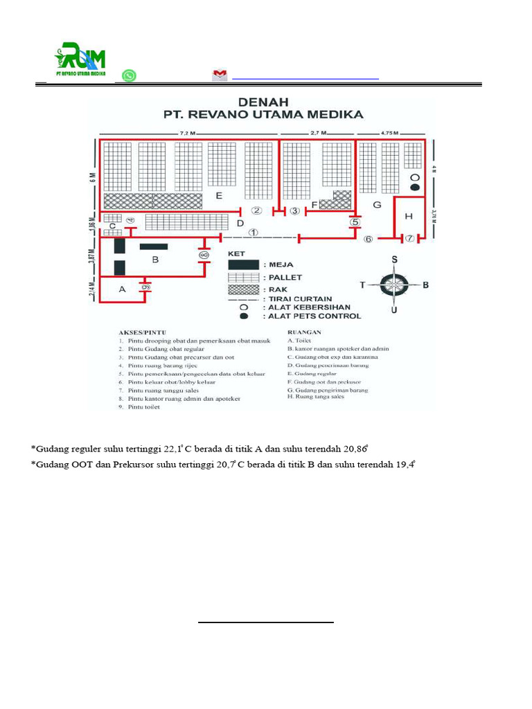 Denah PT REVANO UTAMA MEDIKA | PDF