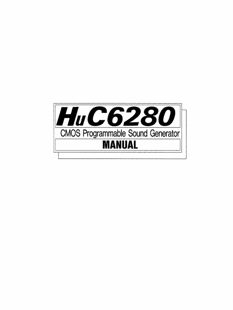 HuC6280 - CMOS Programmable Sound Generator Manual | PDF | Amplitude ...