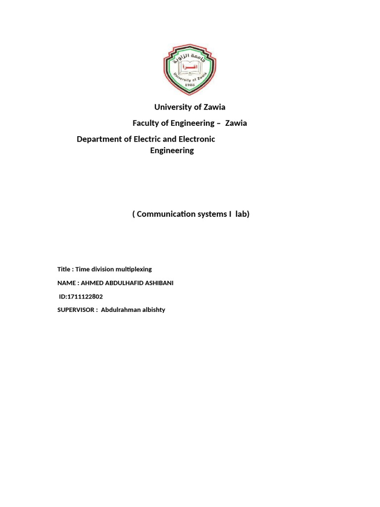 tdm | PDF | Multiplexing | Telecommunications Engineering