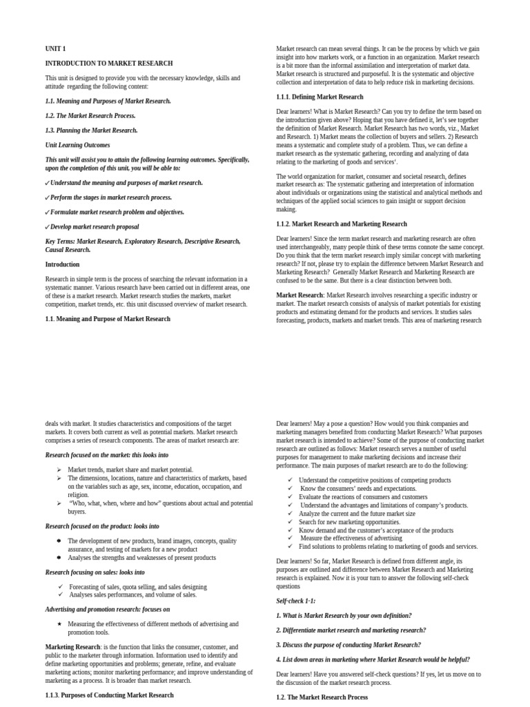 Marketing Module 3 Chapter 1 | PDF | Marketing | Marketing Research