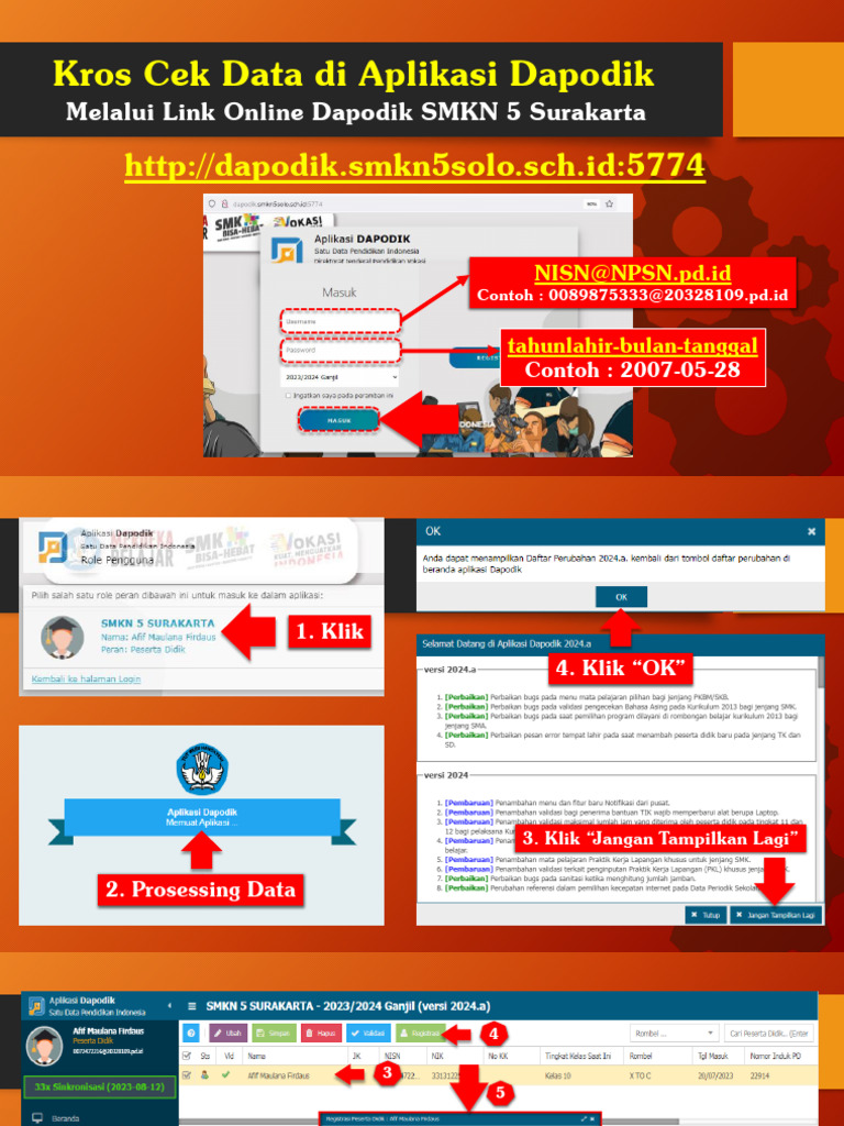 Cara Login Dapodik Dan Input Data Peserta Didik | PDF