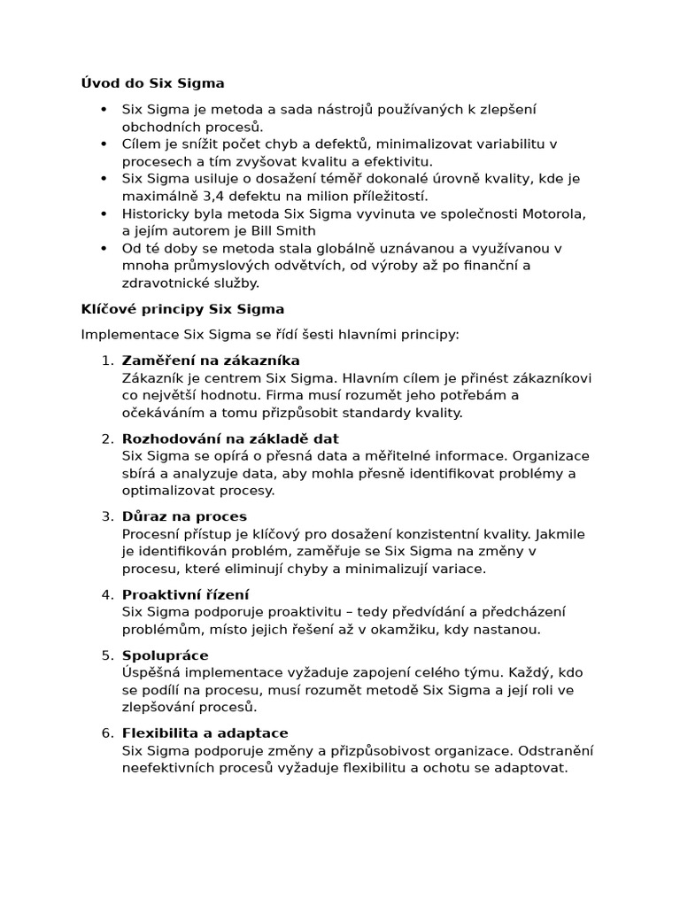 Six Sigma Text | PDF