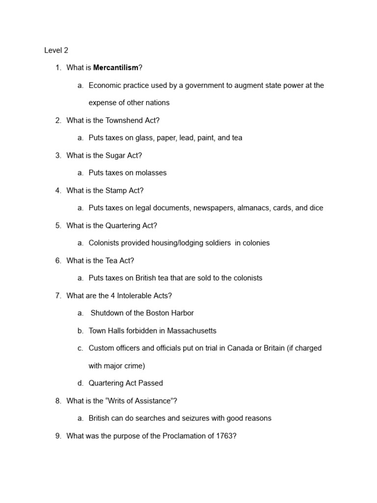 American Revolution Study Guide | PDF | Thirteen Colonies | Kingdom Of ...