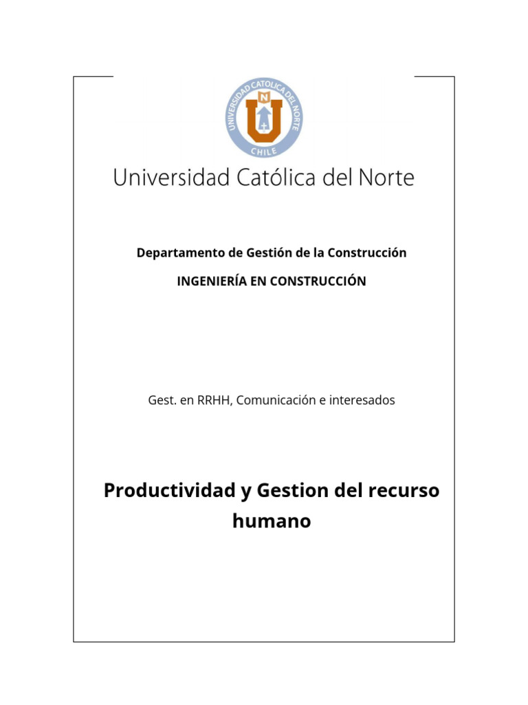 Informe RRHH | PDF | Entorno natural | Gestión de recursos humanos