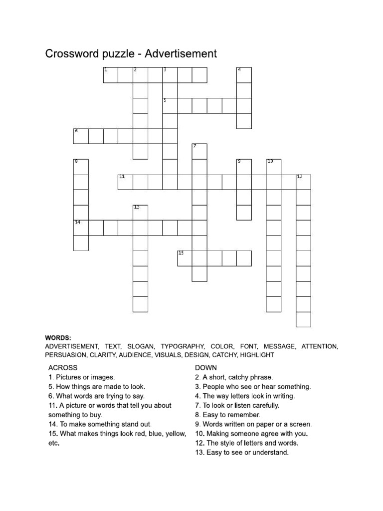 4th Grade. Crossword and Word Search | PDF