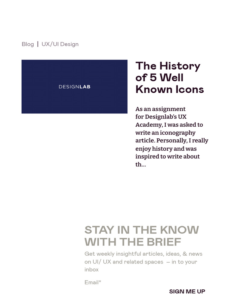 The History of 5 Well Known Icons | PDF