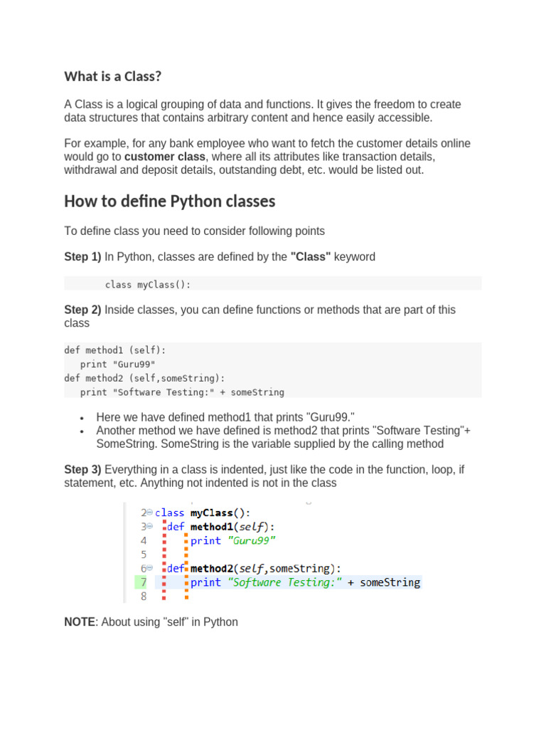 Day-14 Python Class | PDF | Class (Computer Programming) | Inheritance ... Day-14 Python Class | PDF | Class (Computer Programming) | Inheritance ...