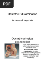 External Obstetric Examination Guide | PDF | Pelvis | Childbirth