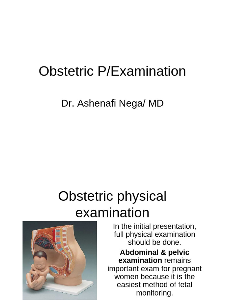 4.obstetric Physical Examination | PDF | Pelvis | Abdomen