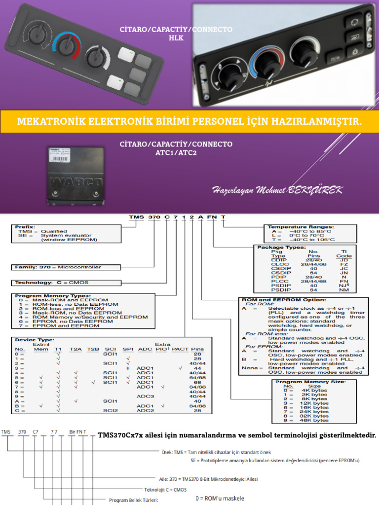 Mercedes MAN Otobüs Konvekta Spheros Klima Kontrol Ecu HLK Tamir Onarım Eğitim PDF | PDF