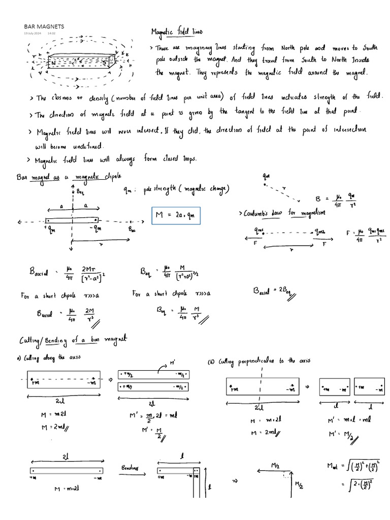 Understanding Bar Magnets: Uses & Properties | PDF