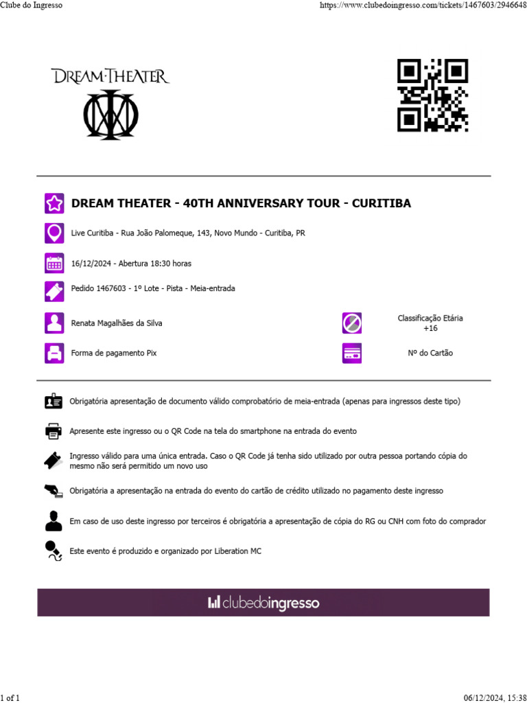Ingresso 01 | PDF