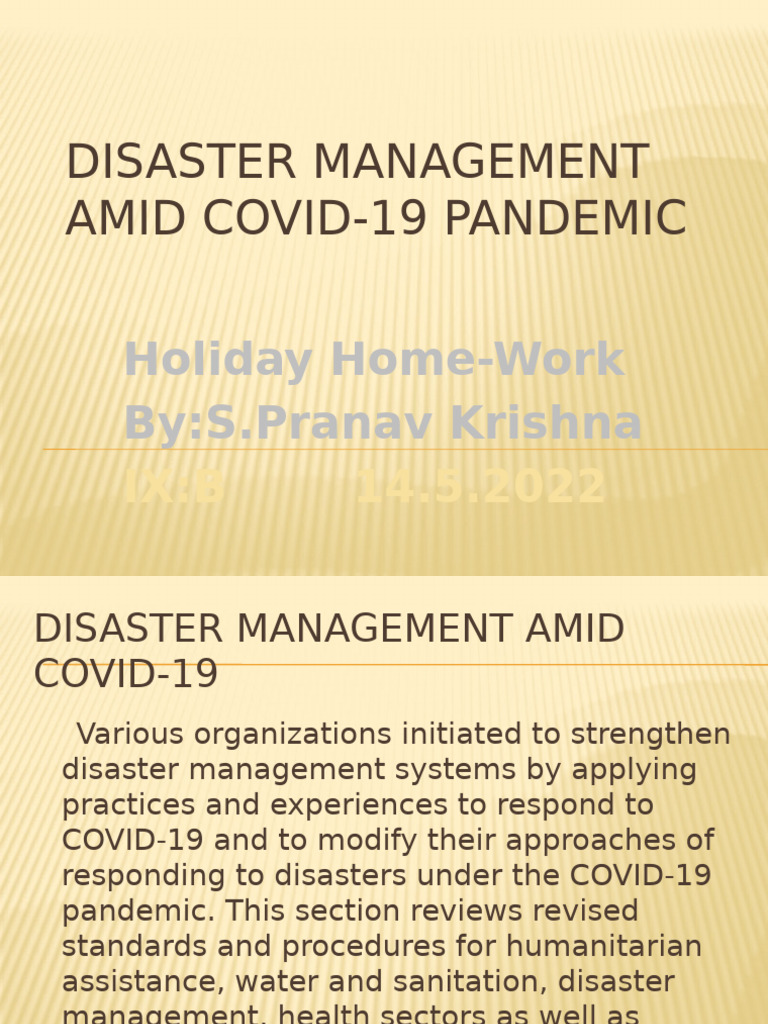 Disaster Management | PDF | Wash | Infection