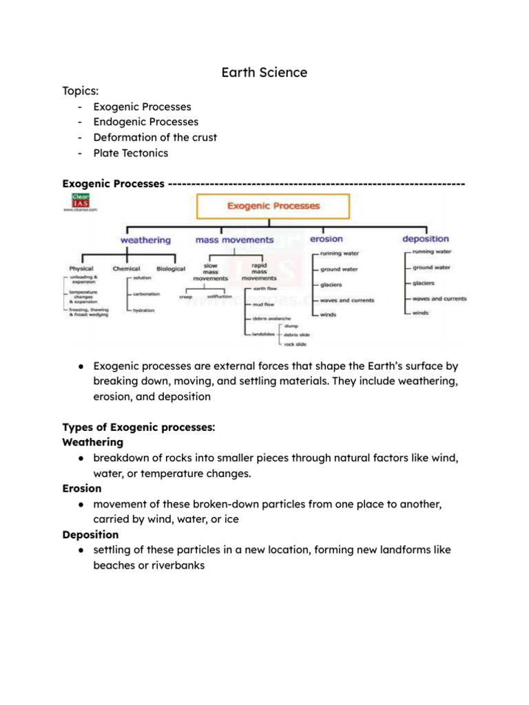 Earth science | PDF | Plate Tectonics | Volcano