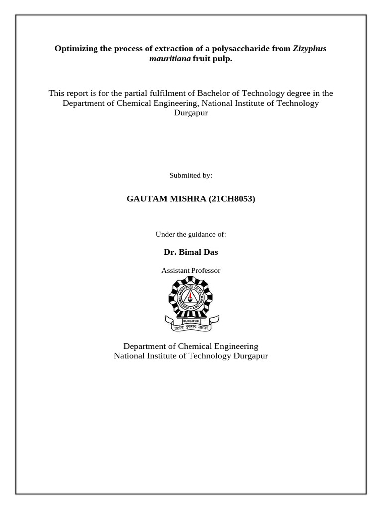 B. Tech Project Report Format | PDF | Coefficient Of Determination
